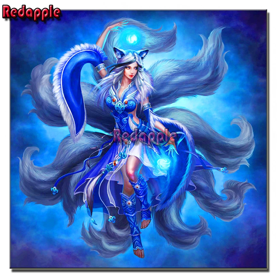 Blue Nine Tailed Fox