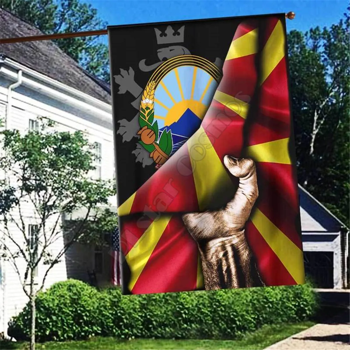 Macedonia-Flag-3D-Full-Printing-Garden-Flags-Hanging-House-Flag-Garden ...