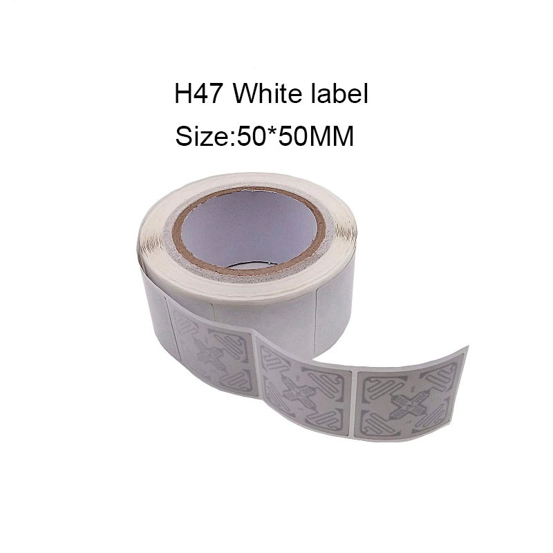 50pcs Iso18000-6c Uhf Rfid Passive H47 Label Square Adhesive Sticker ...
