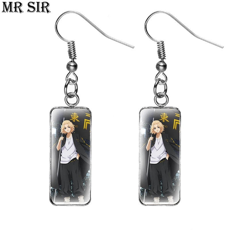 Pendientes de Anime de Los Vengadores de Tokio, aretes de Manga Manjiro ...