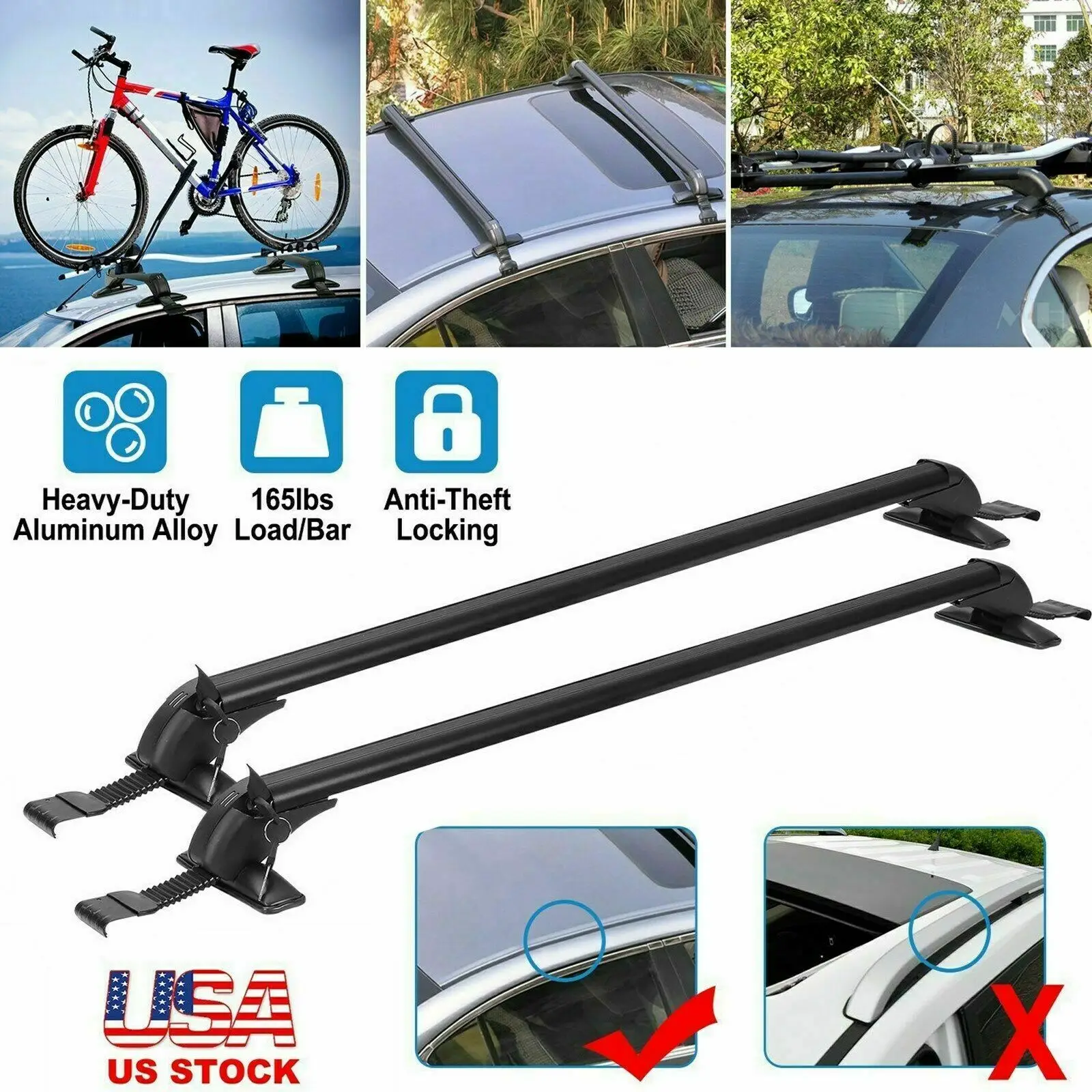 Car-Luggage-Rack-Crossbar-Roof-Rack-Crossbar-Common-Universal-Crossbars ...