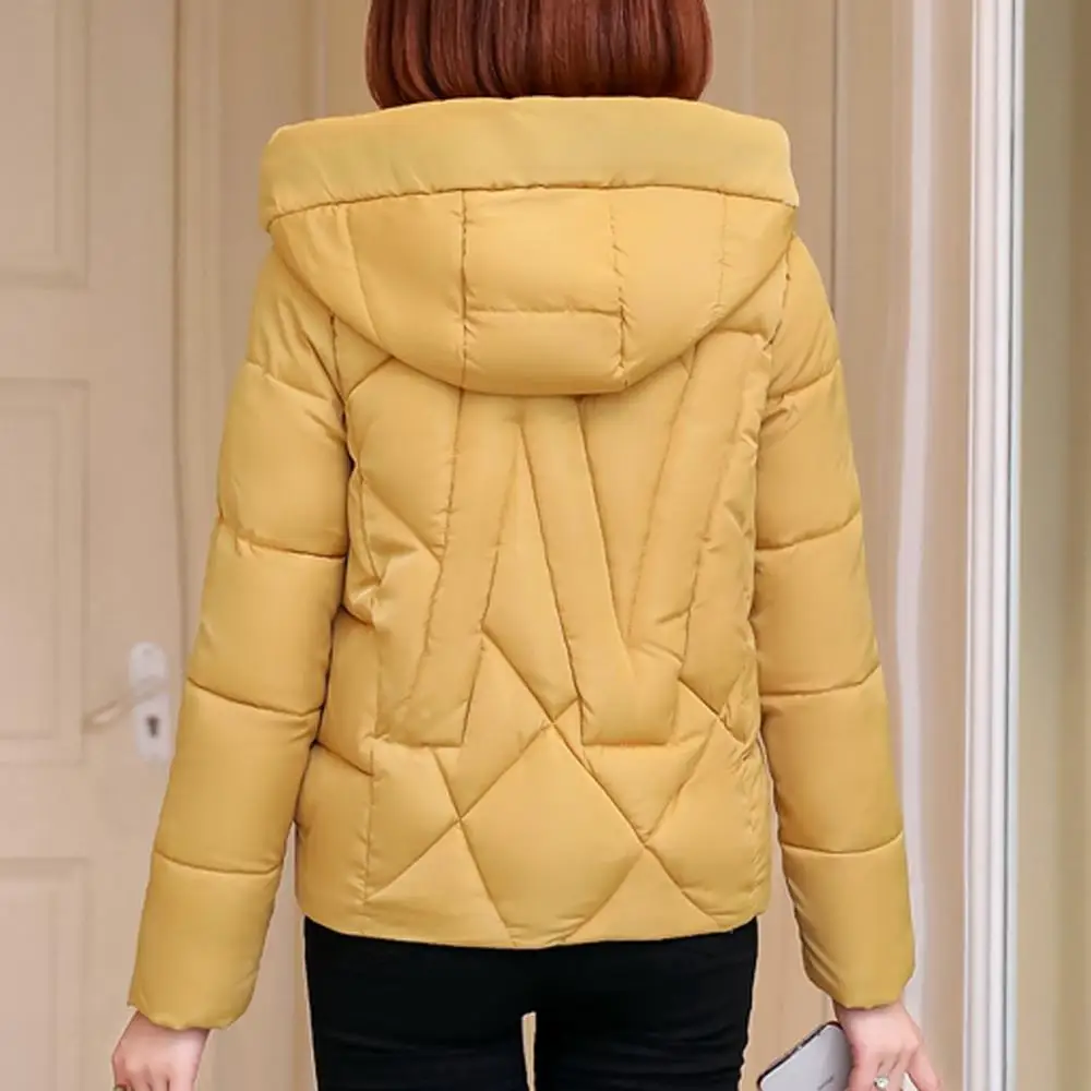 Abrigo grueso con relleno de algodón para mujer, Parka corta con ...