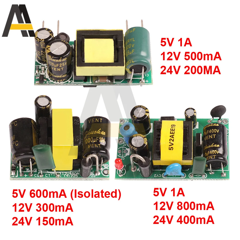 5V-12V-24V-AC-DC-Constant-Voltage-Step-down-Power-Supply-Module-1A ...