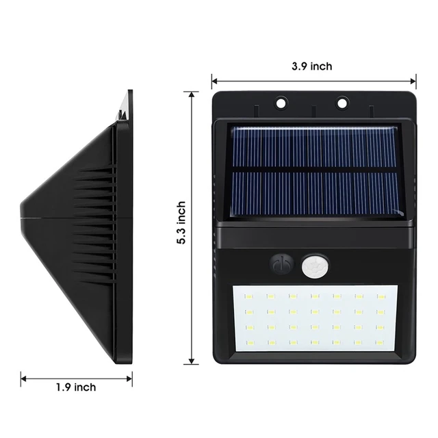 Ever Brite Motion Sensor Outdoor Light Solar Powered LED