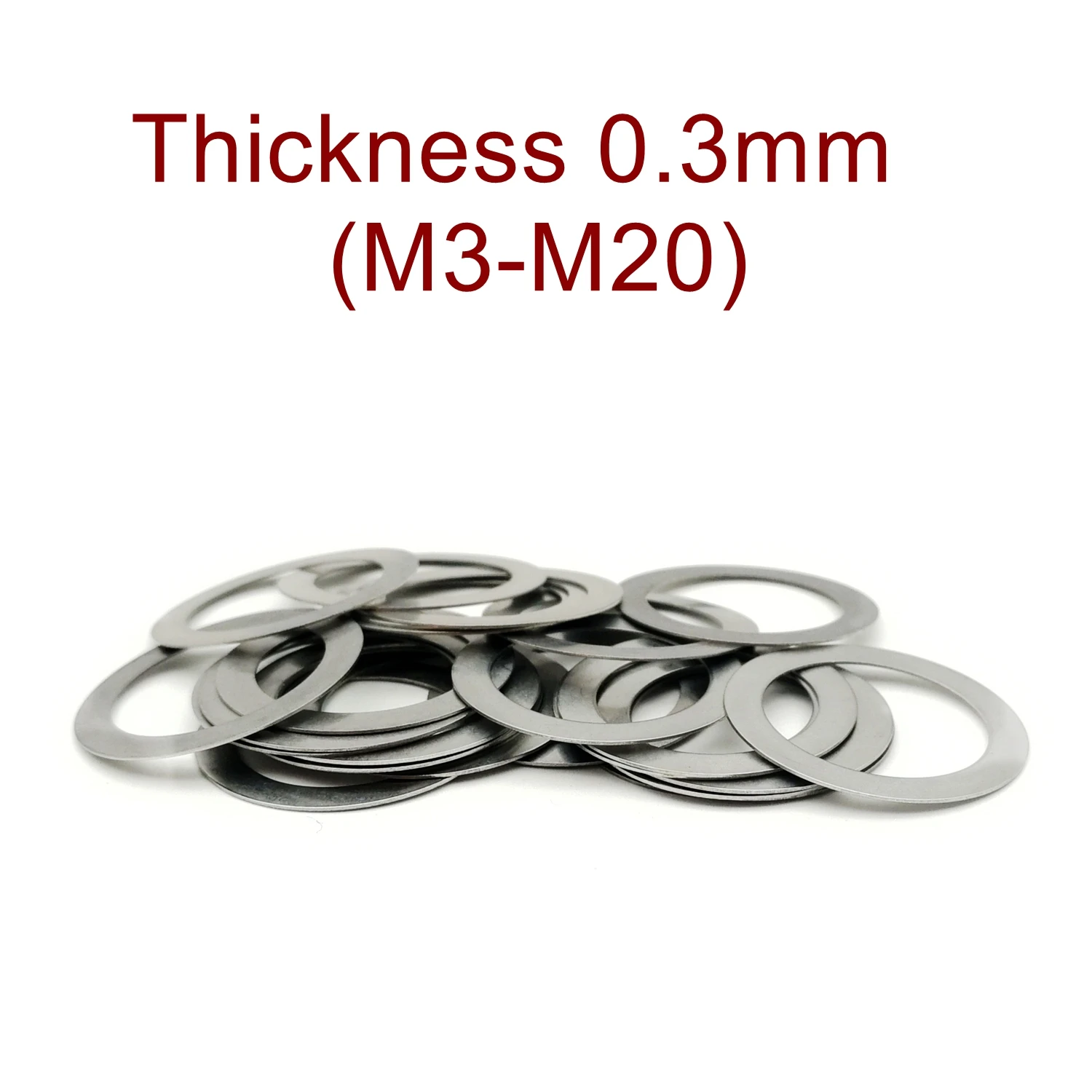 Thickness 0.3mm Stainless steel Flat Washer Ultra thin gasket High ...
