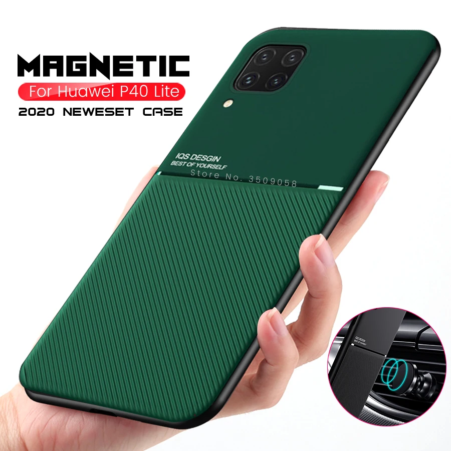 for huawei p 40 lite case for huawei p40 lite light case matte leather ...