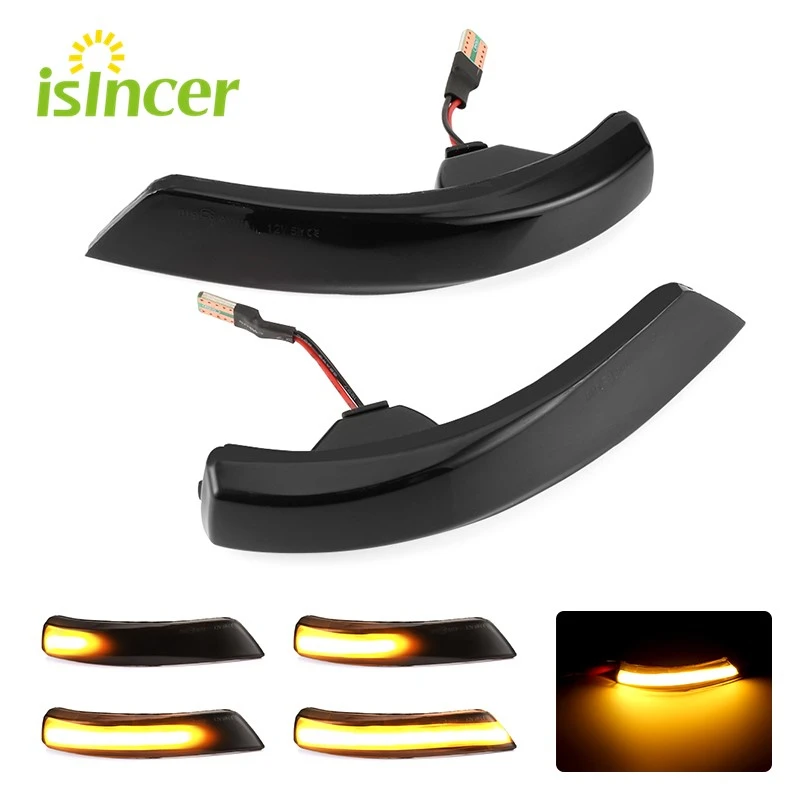 2pcs Dynamic Turn Signal Light Led Side Wing Rearview Mirror Indicator ...