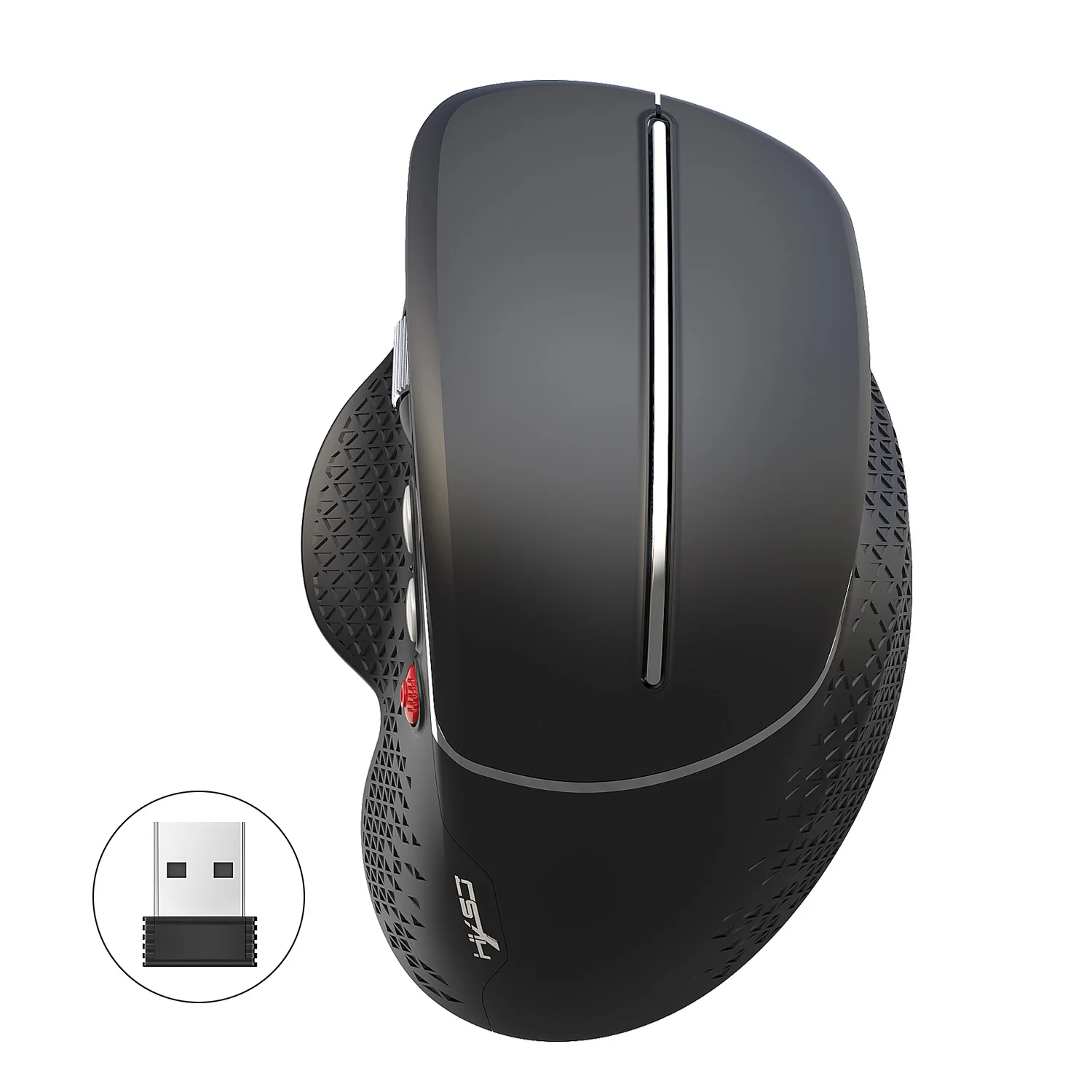 2.4g sem fio ergonômico mouse vertical óptico 6 botões gaming mouse usb ...