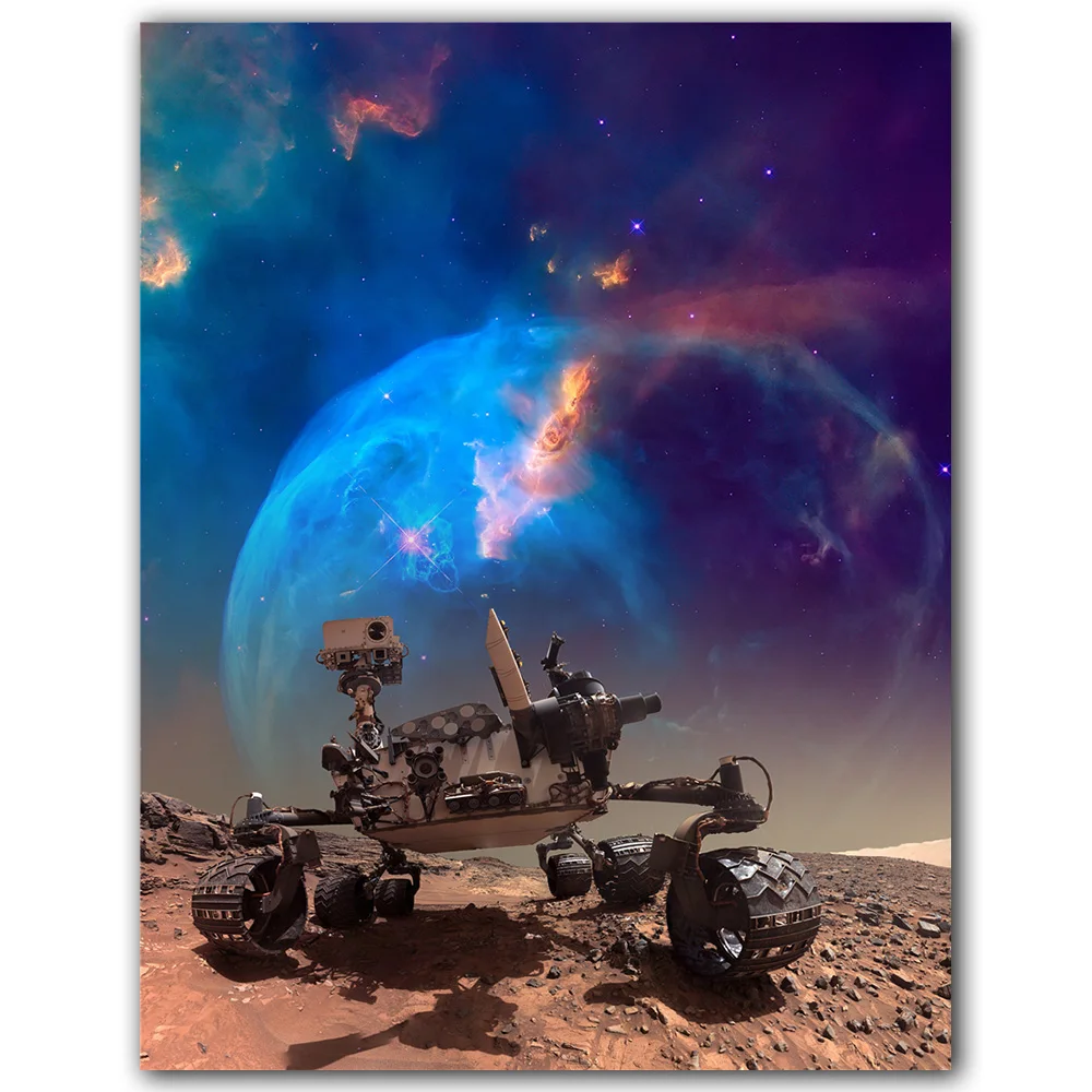 Curiosity Earth Moon