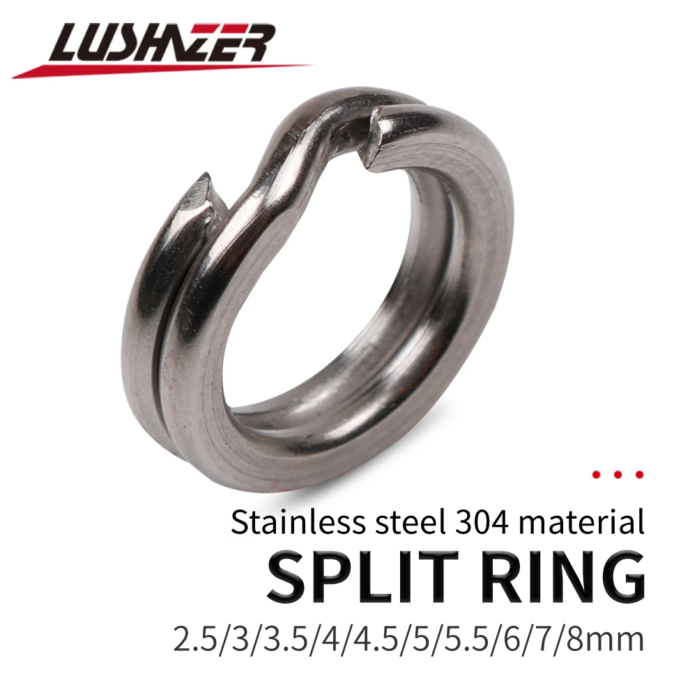 50pcs/lot Stainless Steel Split Ring Diameter From 4mm To 12mm Heavy ...