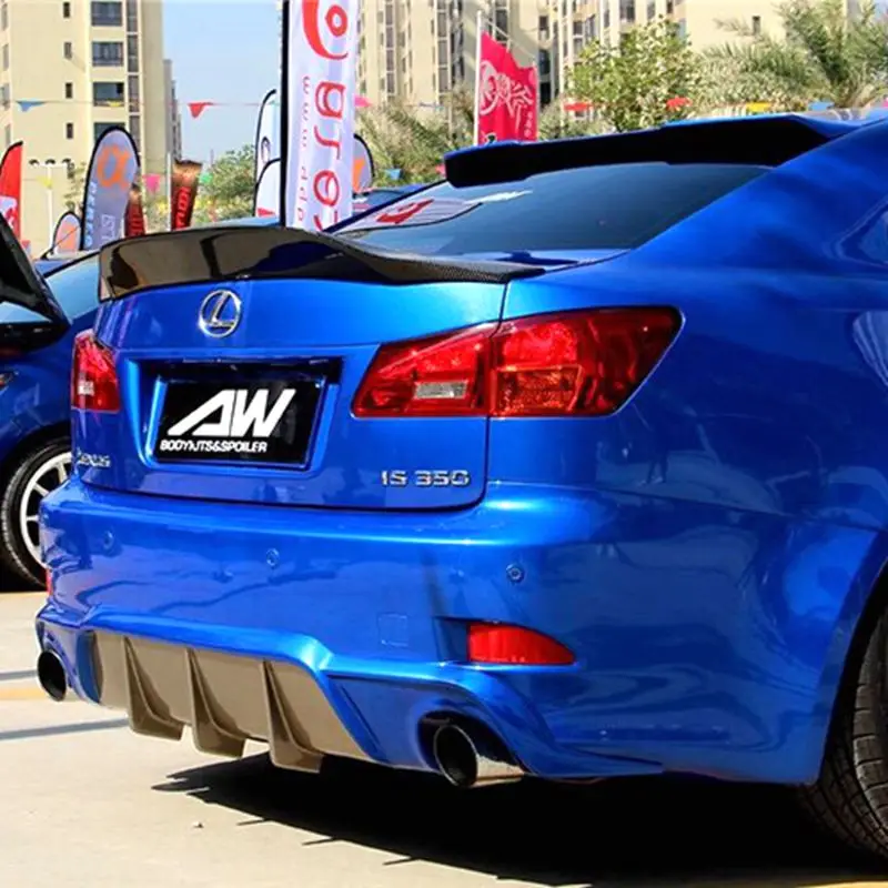 Carbon Fiber / Frp Rear Trunk Boot Duck Spoiler Back Windshield Wing ...