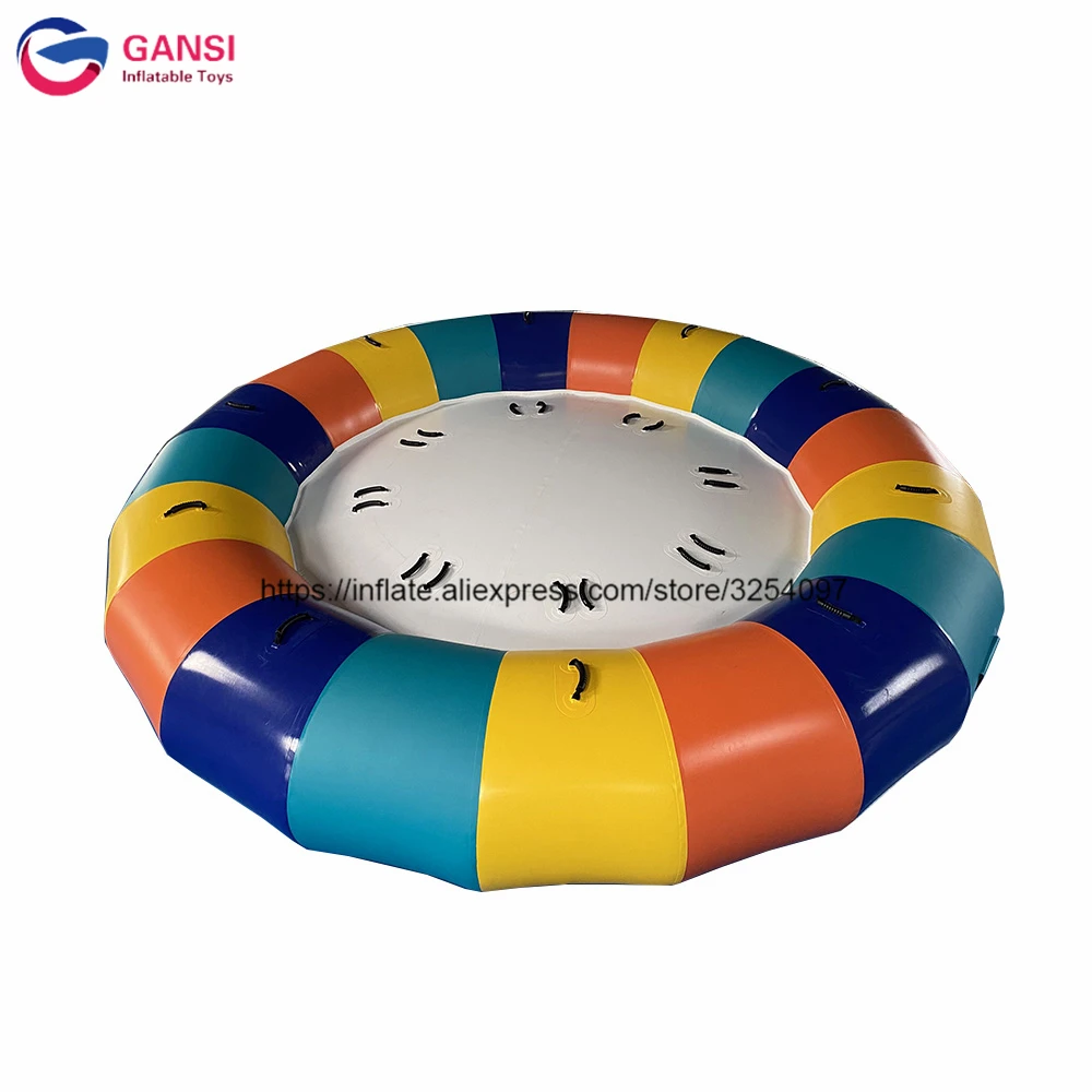 Crazy-Spinning-Water-Disco-Boat-Tube-4m-Inflatable-Crazy-UFO-Towable ...