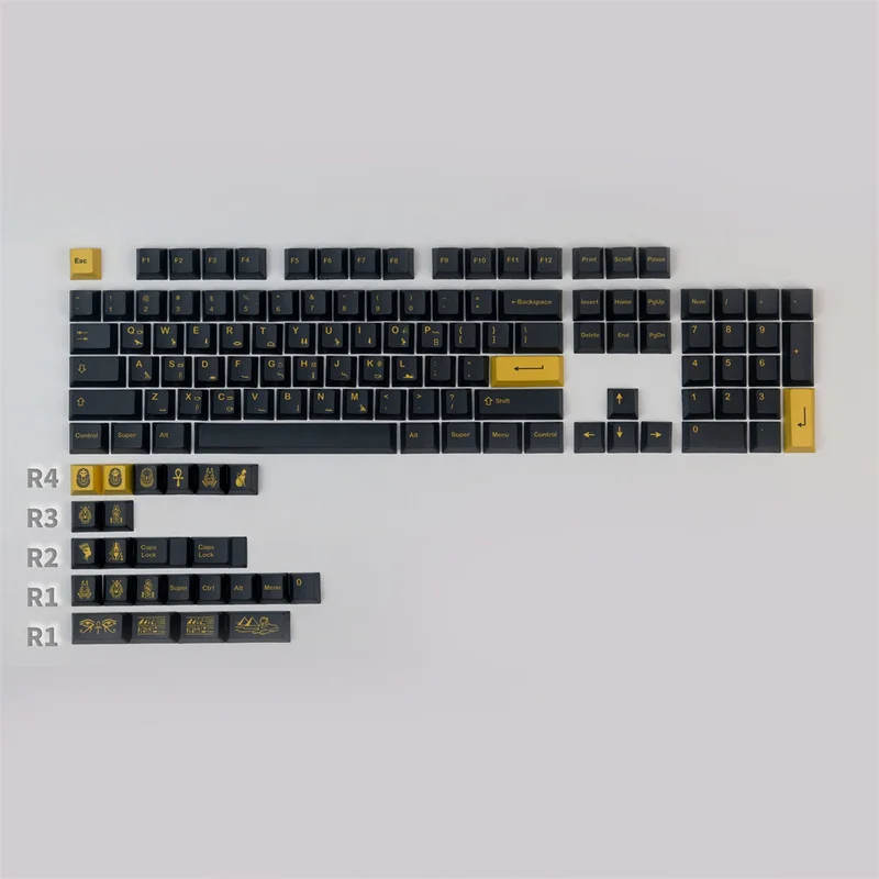 GMK-Egyptian-Pharaohs-Keycaps-PBT-Dye-Subbed-Cherry-Profile-Keycap-For ...