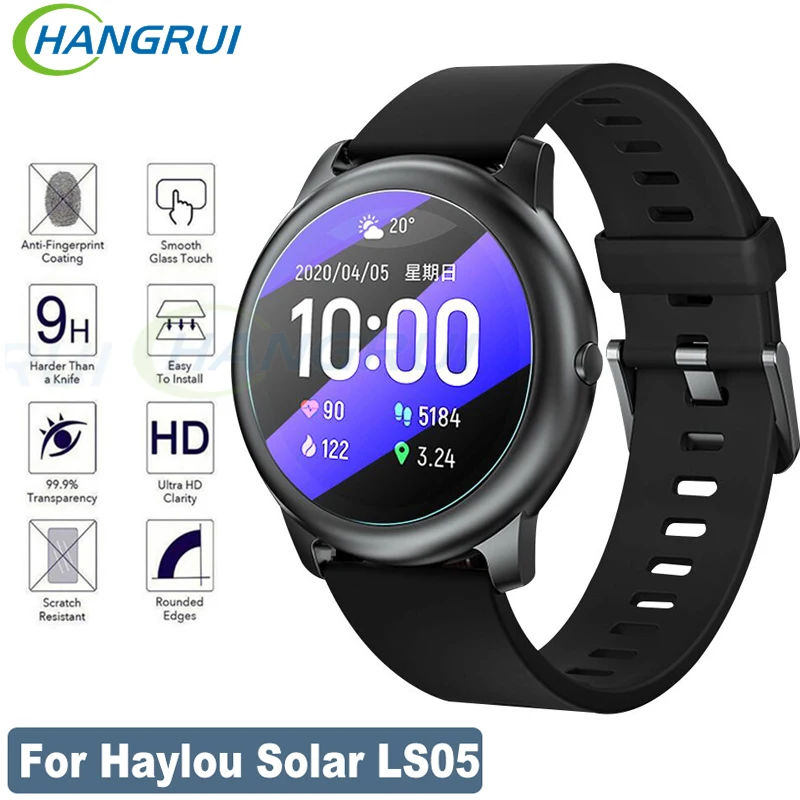 9h Hd Tempered Glass Film For Xiaomi Haylou Solar Smart Watch Matte ...