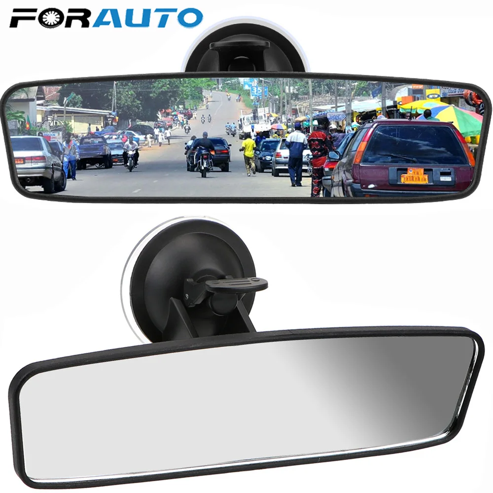 Wide-angle Rearview Mirror Universal 360° Rotates Adjustable Suction ...