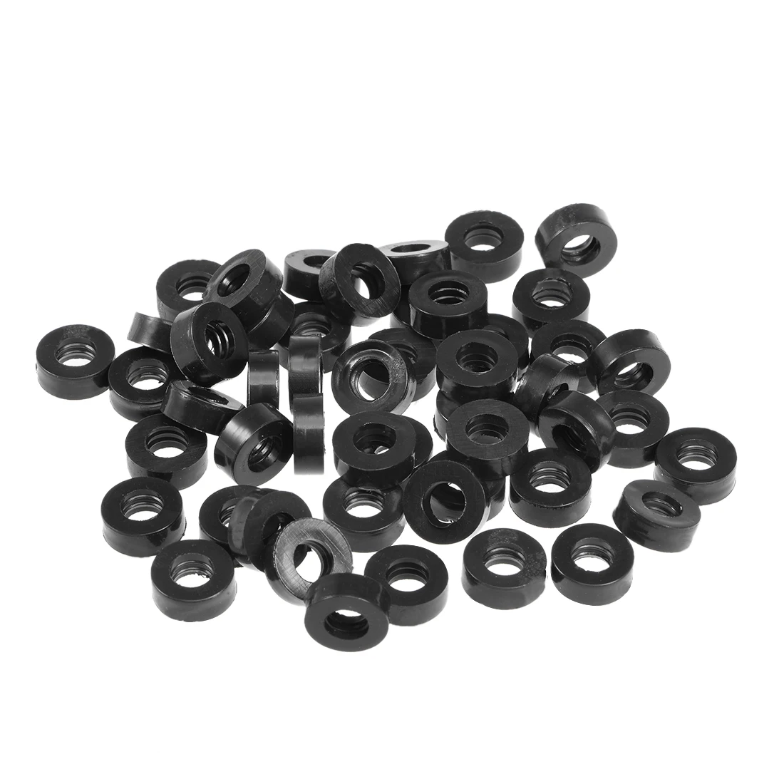 uxcell Rubber Flat Washers, 6mm Inner Diameter 12mm OD 4.5mm Thick ...