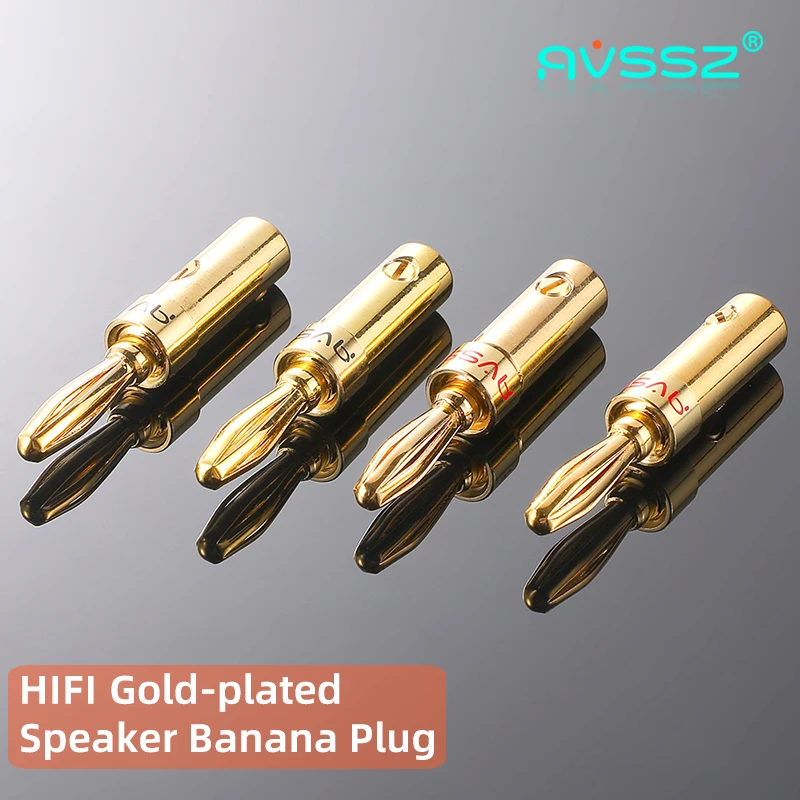 Carbon-Fiber-Audio-Banana-Plug-Connector-All-Metal-Rhodium-Plated ...