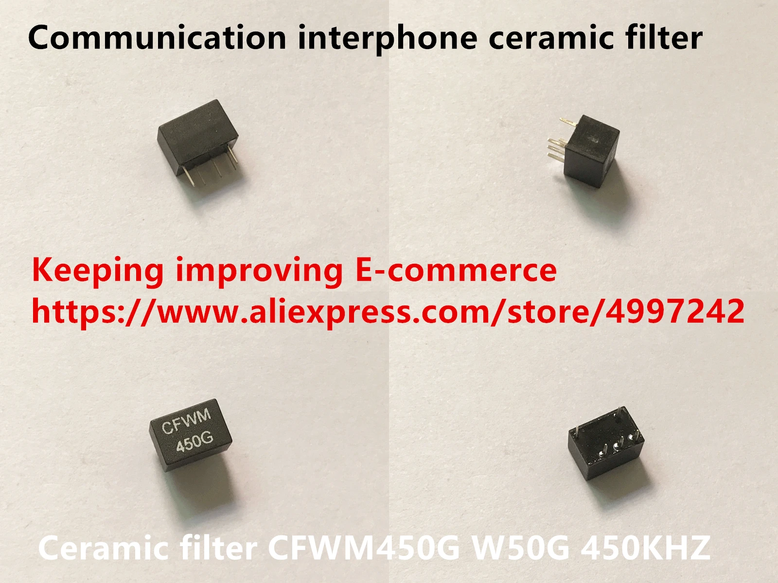 Original New 100% Communication Interphone Ceramic Filter Cfwm450g W50g ...
