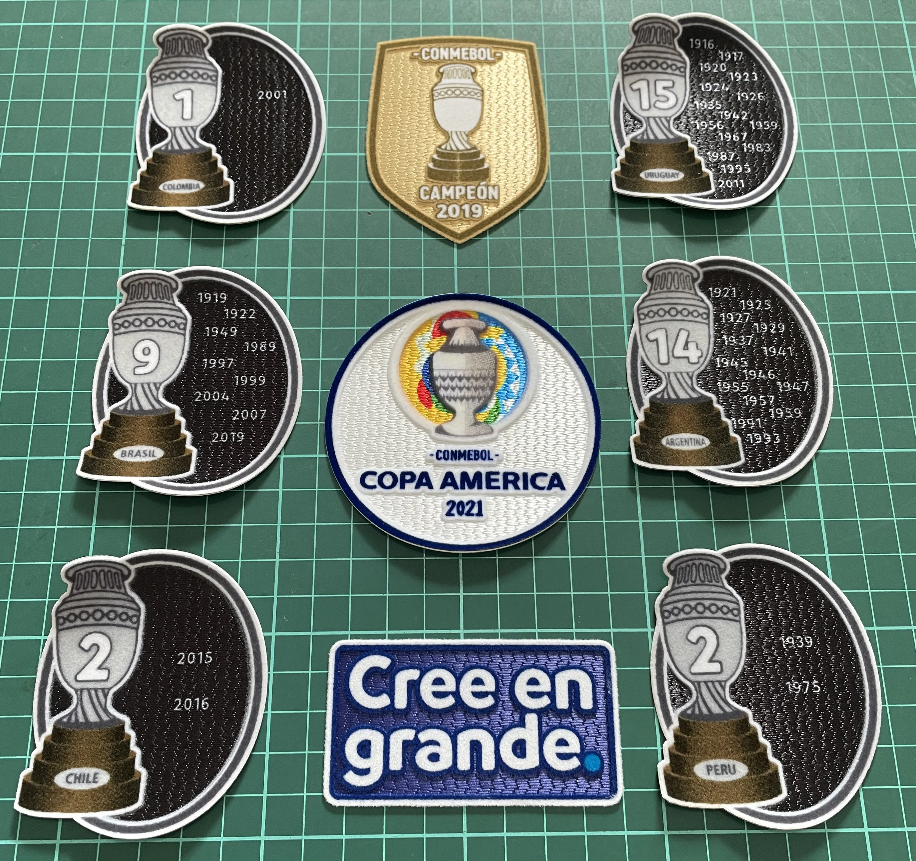 Parche-de-f-tbol-de-COPA-Am-rica-conjunto-de-parches-aut-nticos-para ...