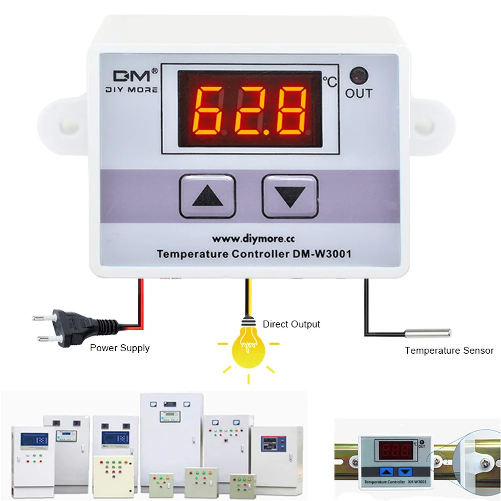 W3001-Digital-Control-Temperature-Microcomputer-Thermostat-Switch ...