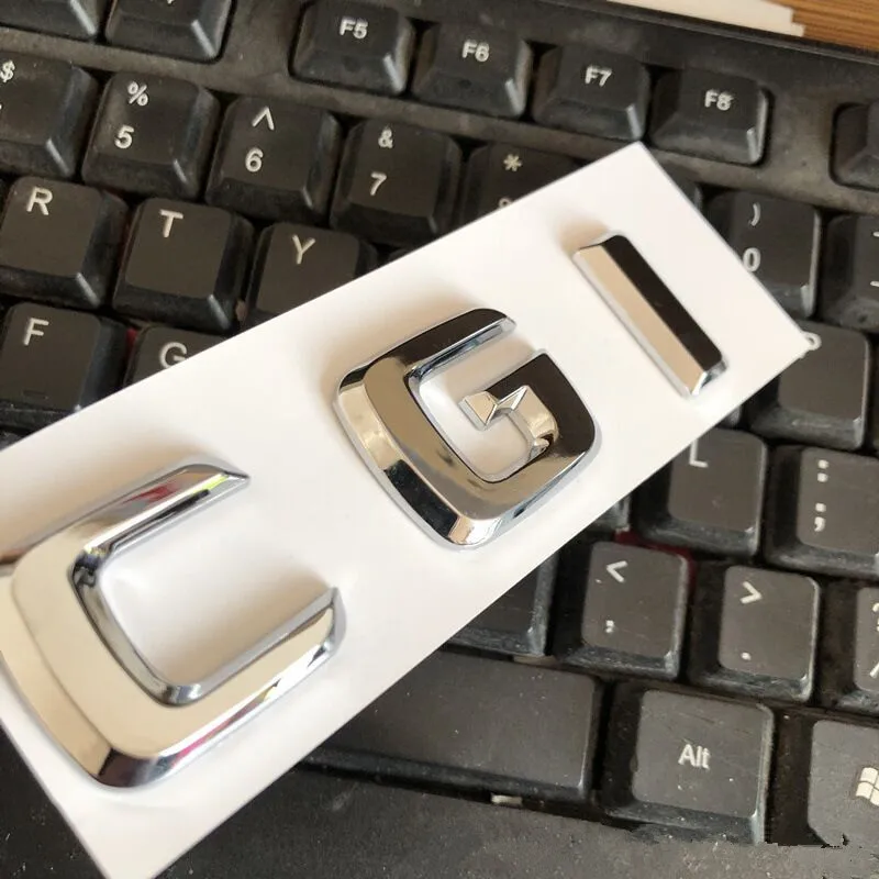 CDI CGI Letters ABS Emblem Trunk Logo Badge Sticker For Mercedes Benz ...