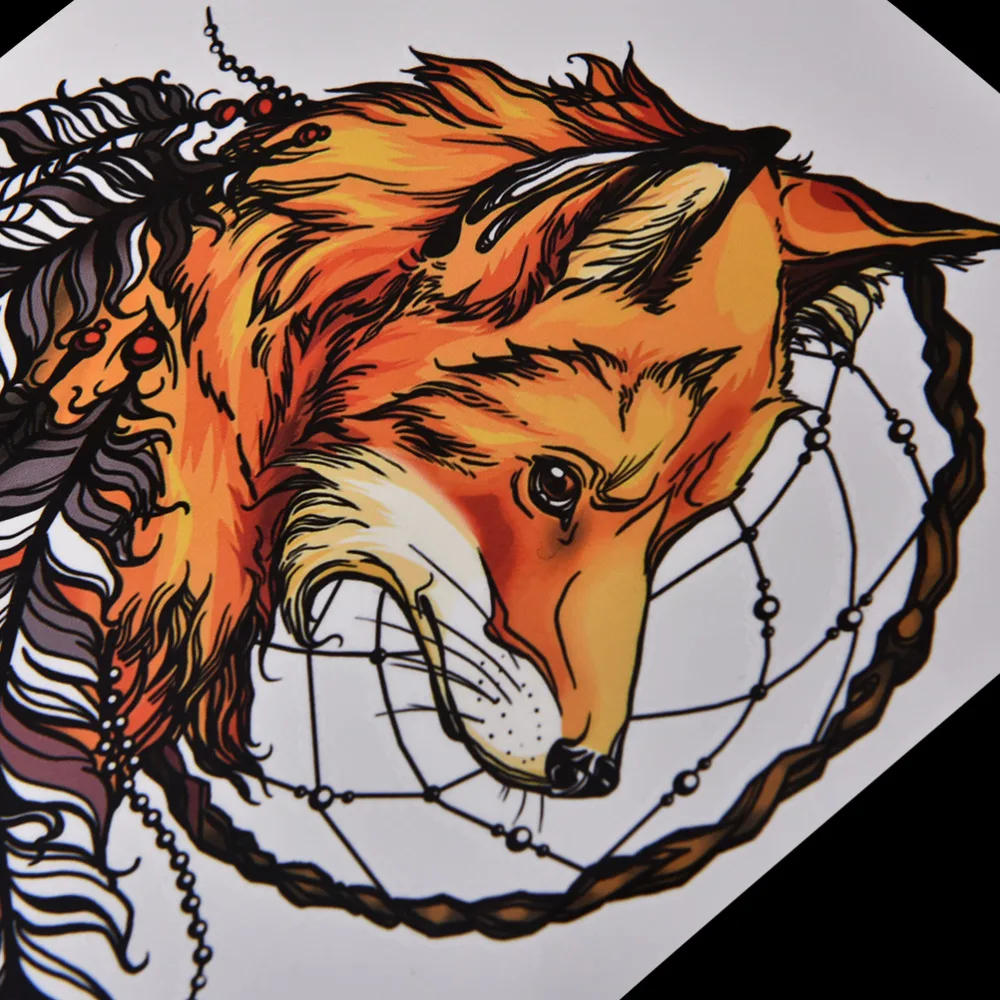 Tribal Fox Racing Tattoo