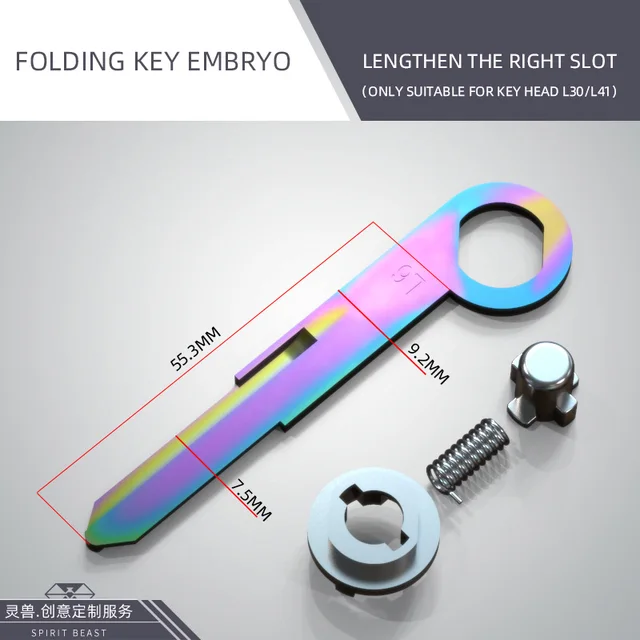 Spirit Beast Folding key shell key case accessories For Benelli Suzuki ...