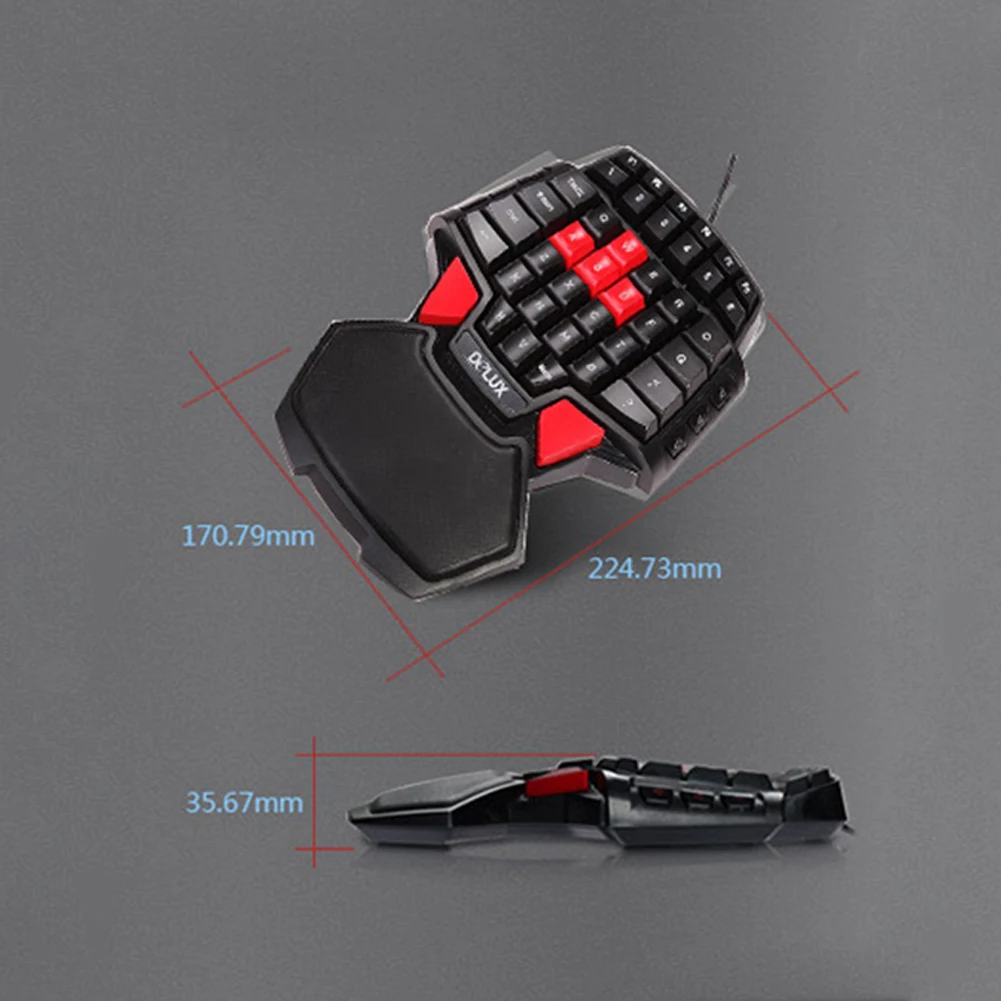 Клавиатура 47-ключ одной рукой Gaming Keyboard Профессиональный Один ...