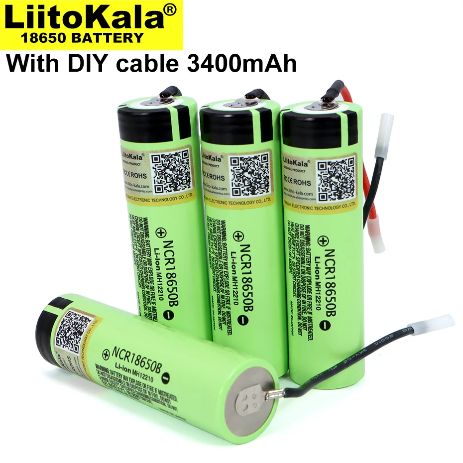 1-20PCS-Liitokala-new-original-NCR18650B-3-7V-3400mAh-18650-rechargeable-lithium-battery-for ...