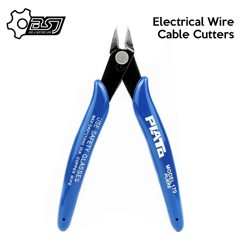 Electrical Wire Cable Cutters Cutting Side Snips Flush Pliers Nipper ...