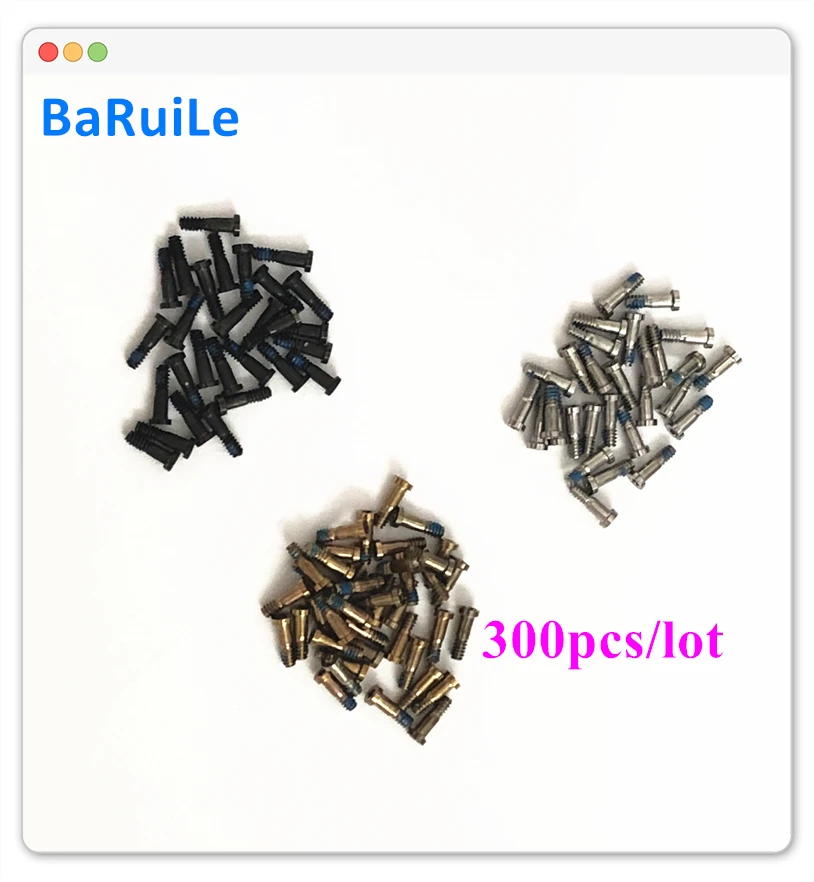 BaRuiLe 300pcs Back Cover Screw for iPhone 7 8 Plus 8X Pentalobe Dock ...