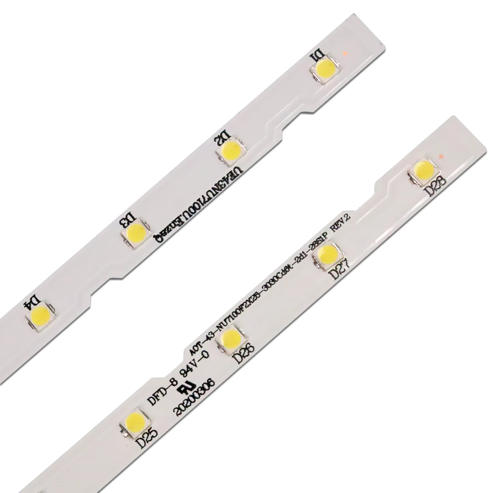 New 2pcs 28 Led Strip Light Strip For Samsung 43 "tv Ue43nu7100u Aot_43 ...