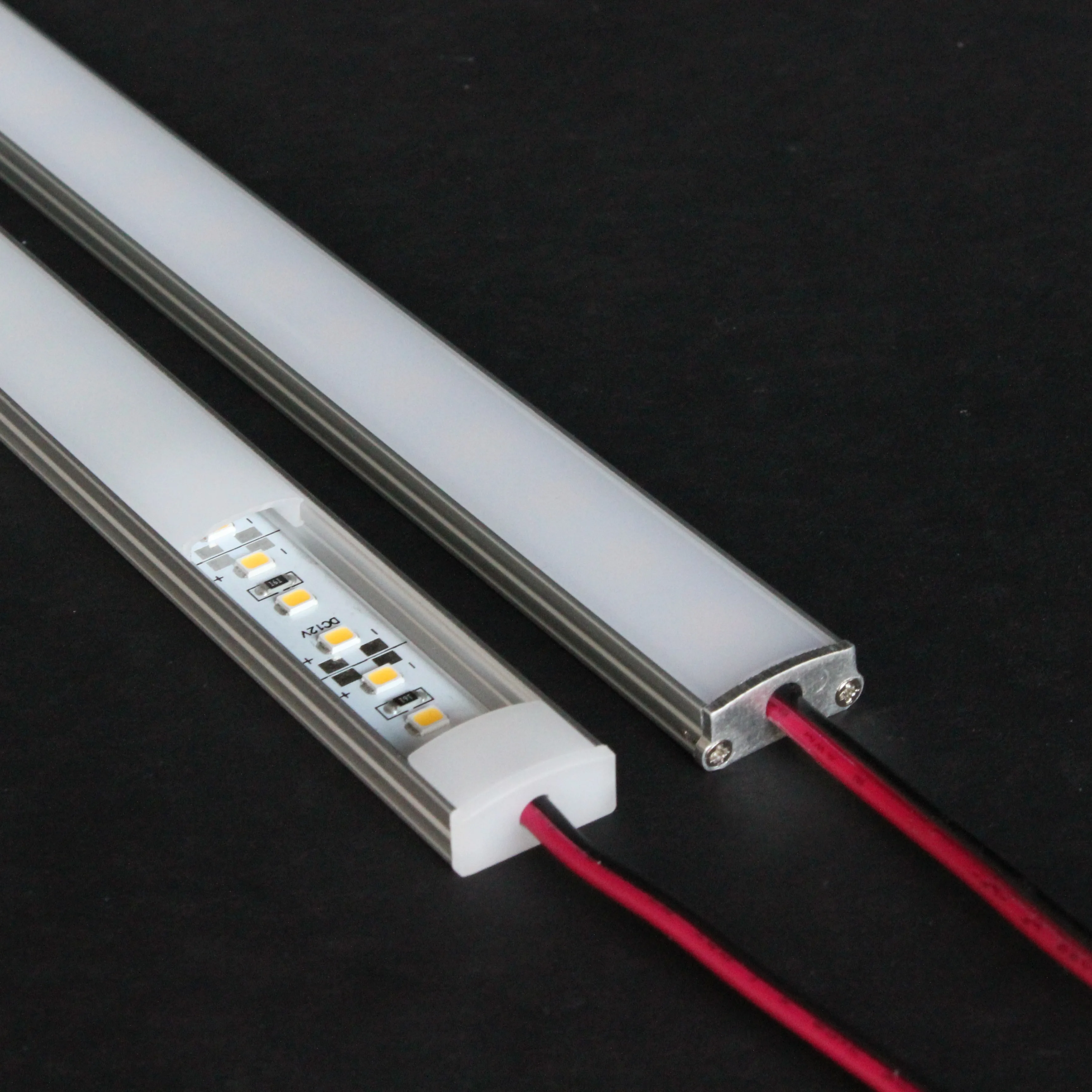 120pcs 2835 smd led, 24W, 많은, LED 캐비닛 라이트 바, 명확한 커버와 유백색 확산 커버와 1m ...