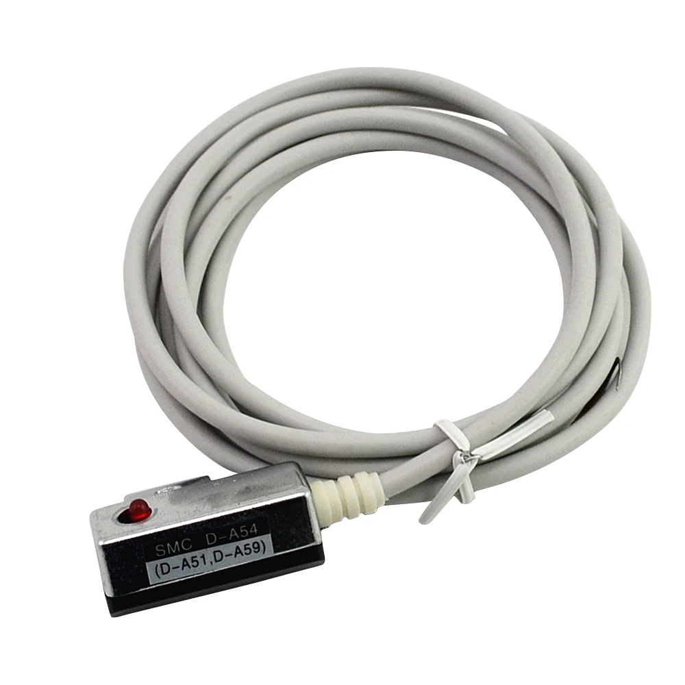 5Pcs Pneumatic Air Cylinder Magnetic Reed Switch D A54 SMC 2M Wire ...