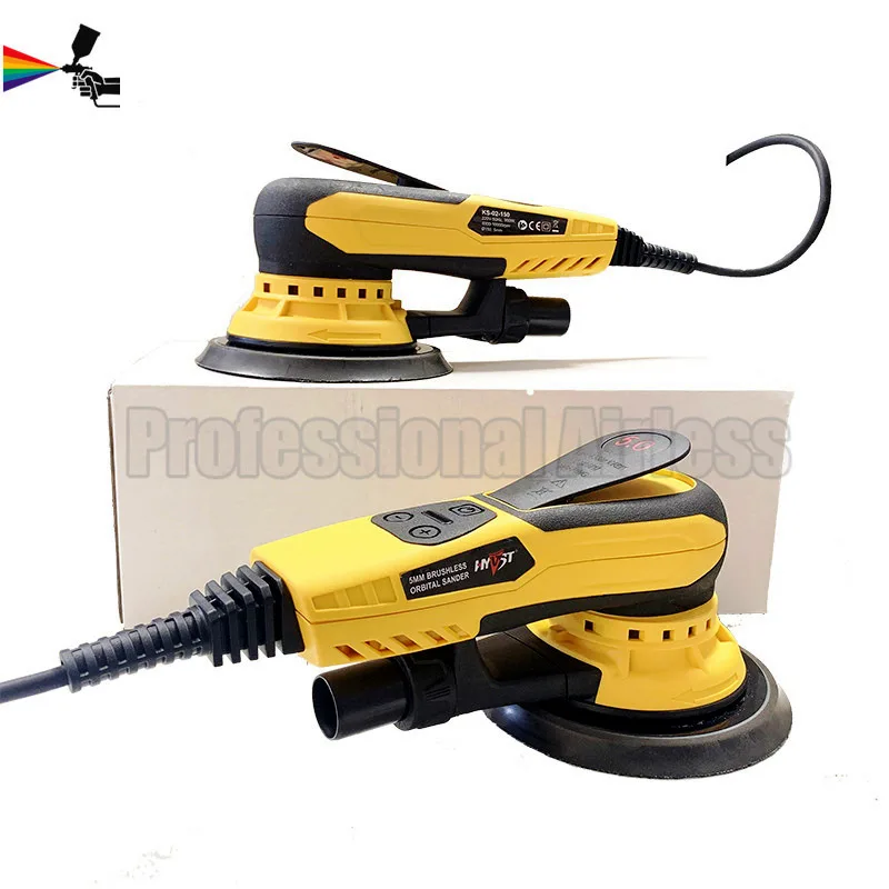 Yellow 6 Inch Dry Grinding Machine Orbital Motor Electrical ...