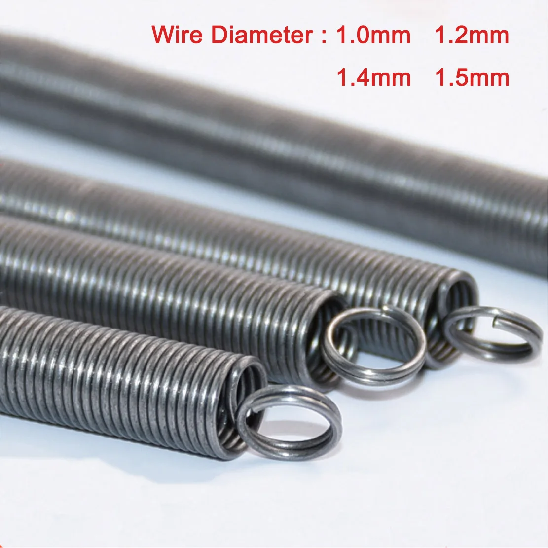 Tension-Extension-Spring-300mm-Long-Double-Coil-Springs-Wire-Dia-1-0mm ...