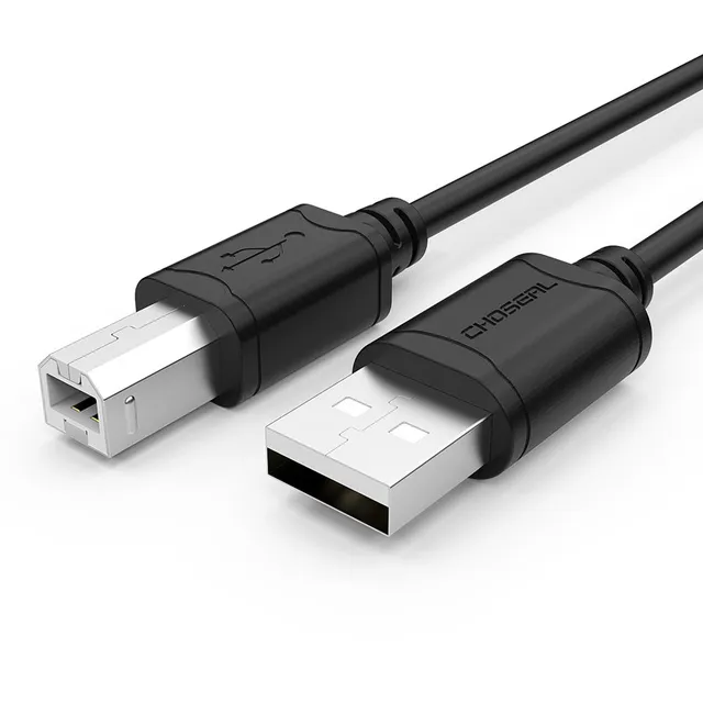 CHOSEAL-Cable USB para impresora HP, Canon, Dell, Epson, Lexmark, USB 2 ...