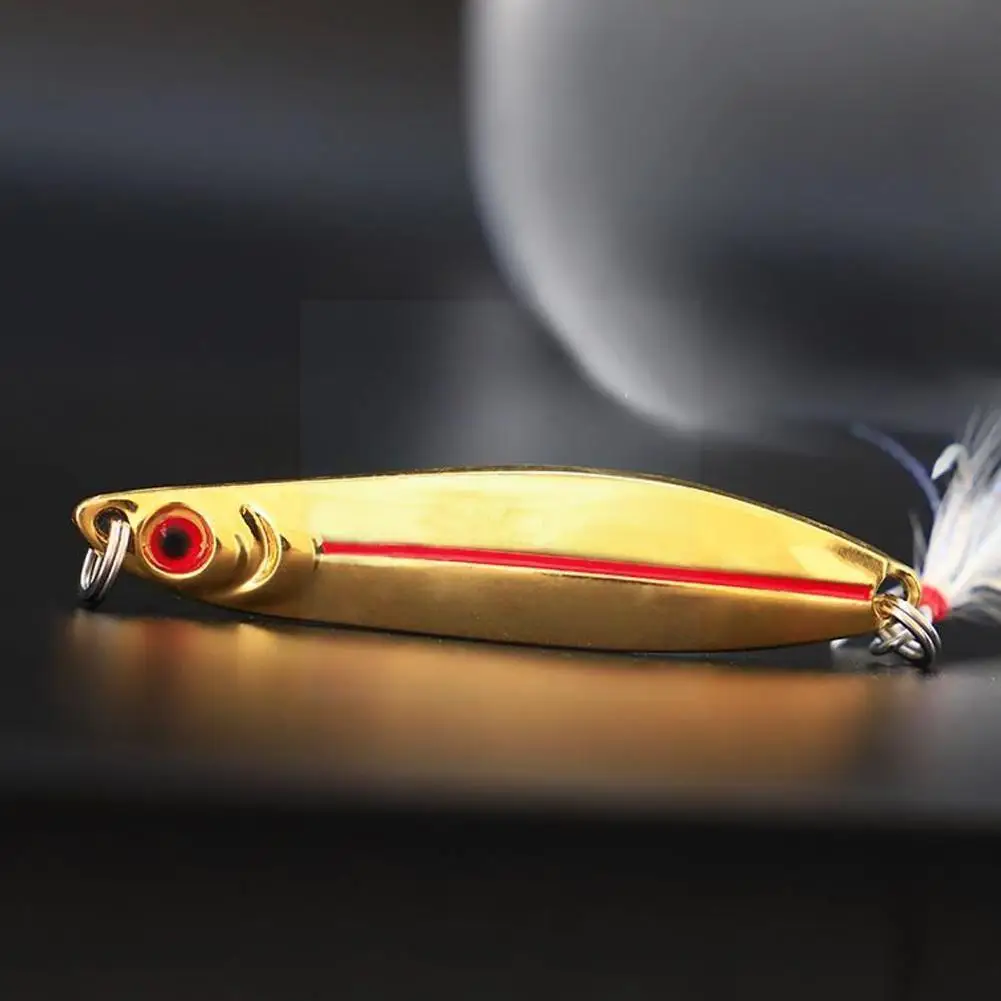 Gold Silver 10g Metal Bass Jig Lures Strong Vivid Vibrations Bait ...