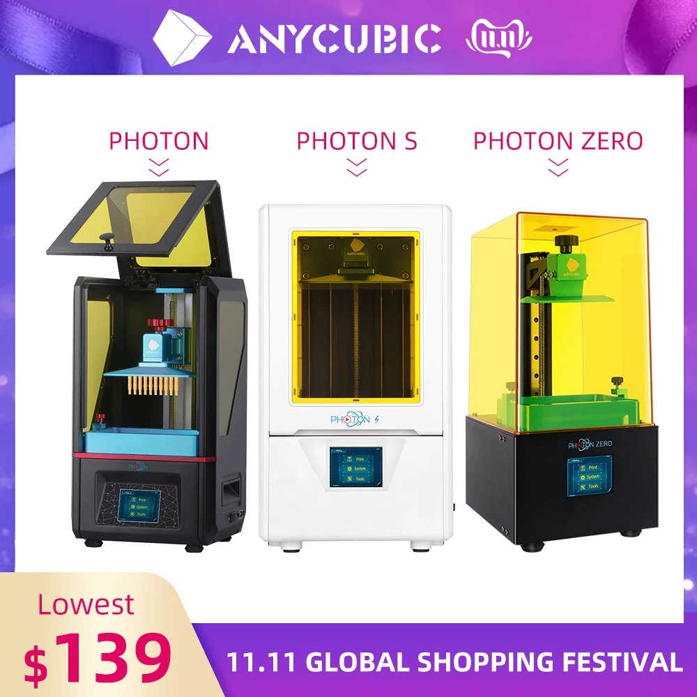 Anycubic 2020 New Photon Series Photon/Photon S/Photon zero 3D Printer ...