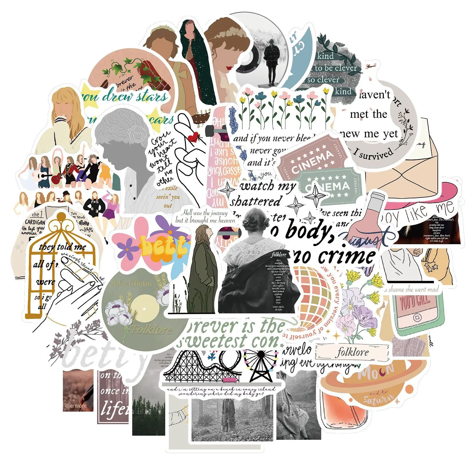 10-30-50PCS-Pack-Taylor-Alison-Swift-Stickers-Laptop-Guitar-Skateboard ...