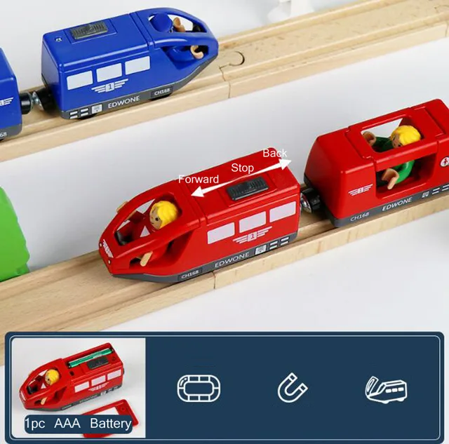 Educational Kids Train Red Alloy Electric Train Toy - Magnetic ...