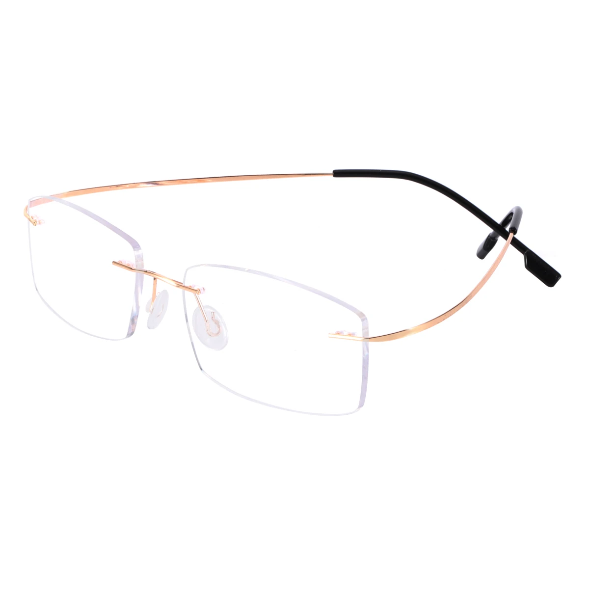 Fashion Super Flex And Light Memory Titanium Rimless Eyeglasses Frames ...