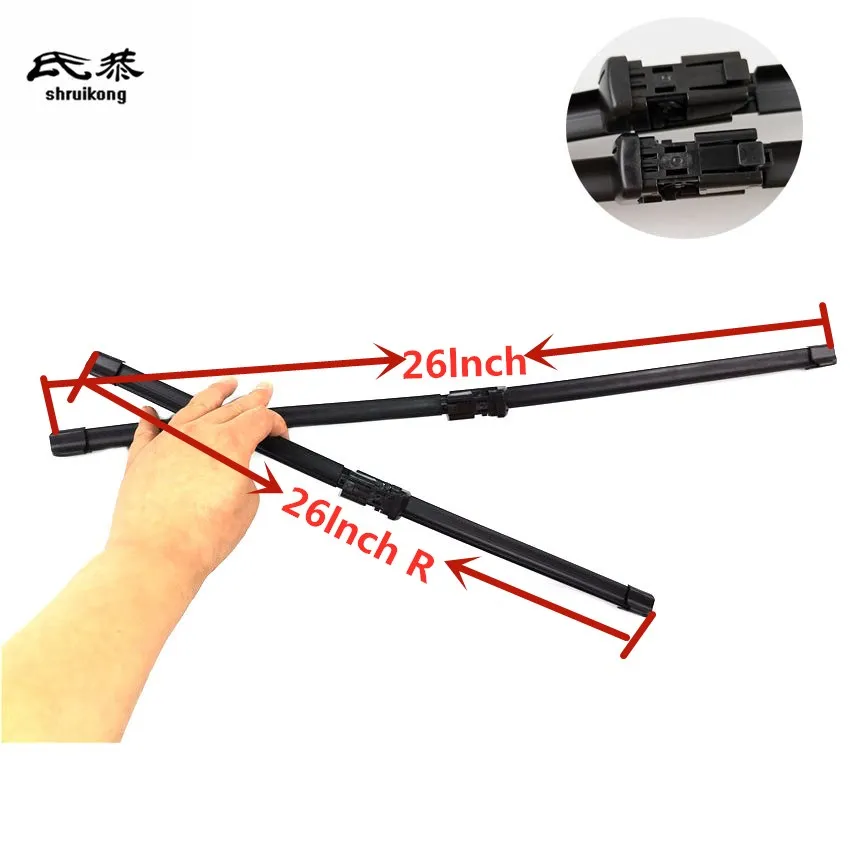 2Pcs Car Stickers Wiper Blades For Peugeot 508 (From 2010 Onwards) 26 ...
