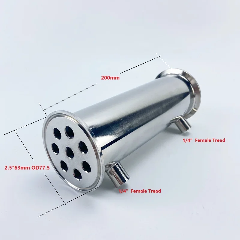 2-5-63mm-OD77-5mm-Dephlegmator-Reflux-Distiller-Condenser-Length-200mm ...