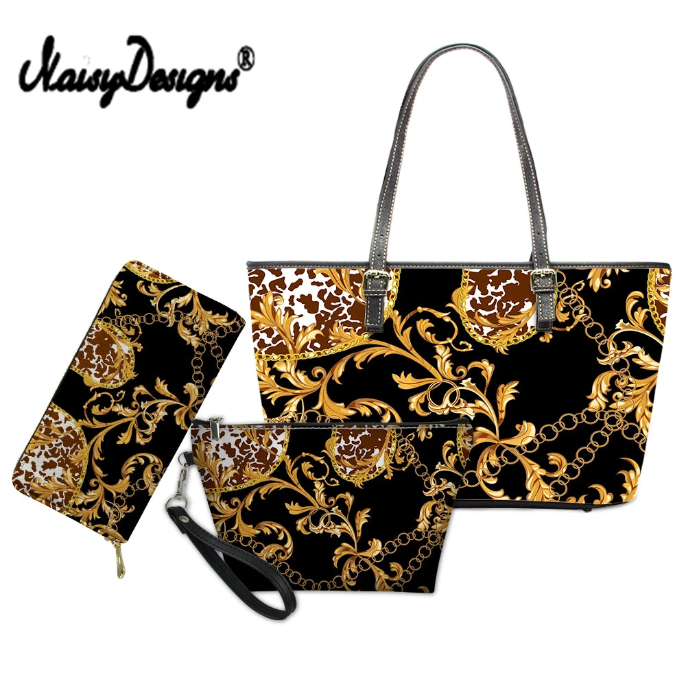 NOISYDESIGNS-Fashion-European-Style-Women-Handbags-3-Set-Value-PU ...