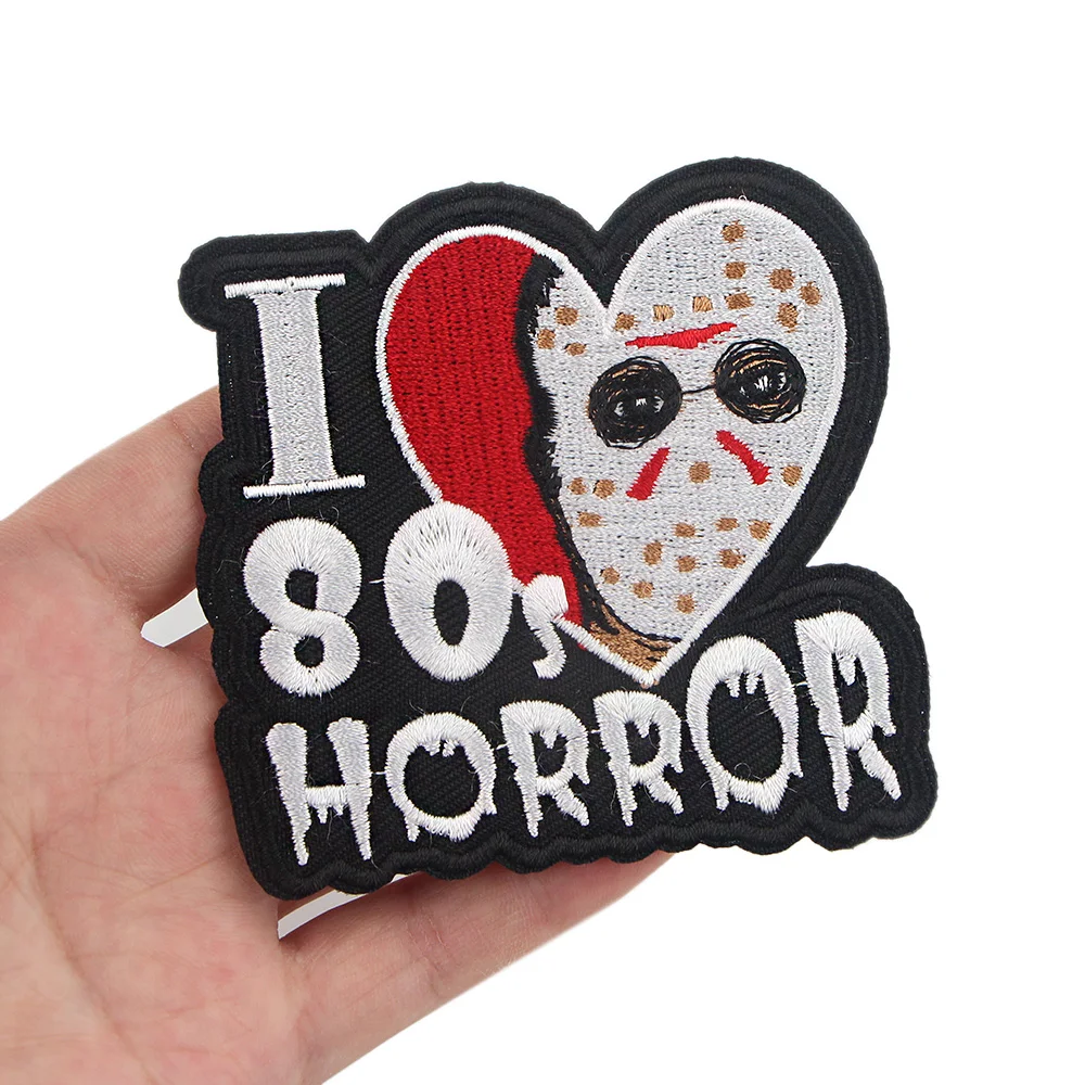 1 -Autocollant de personnage de film d'horreur E2134,Patch brodé pour ...