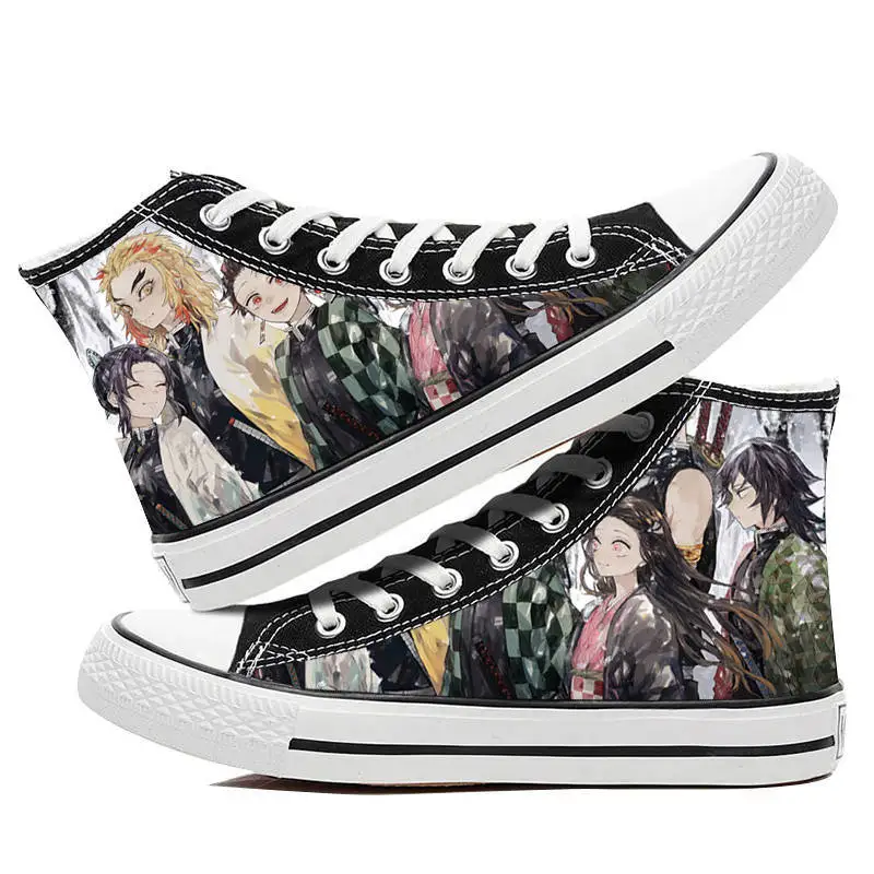 Demon Slayer Kimetsu no Yaiba Trainers Lace Up Anime Cosplay Shoes ...