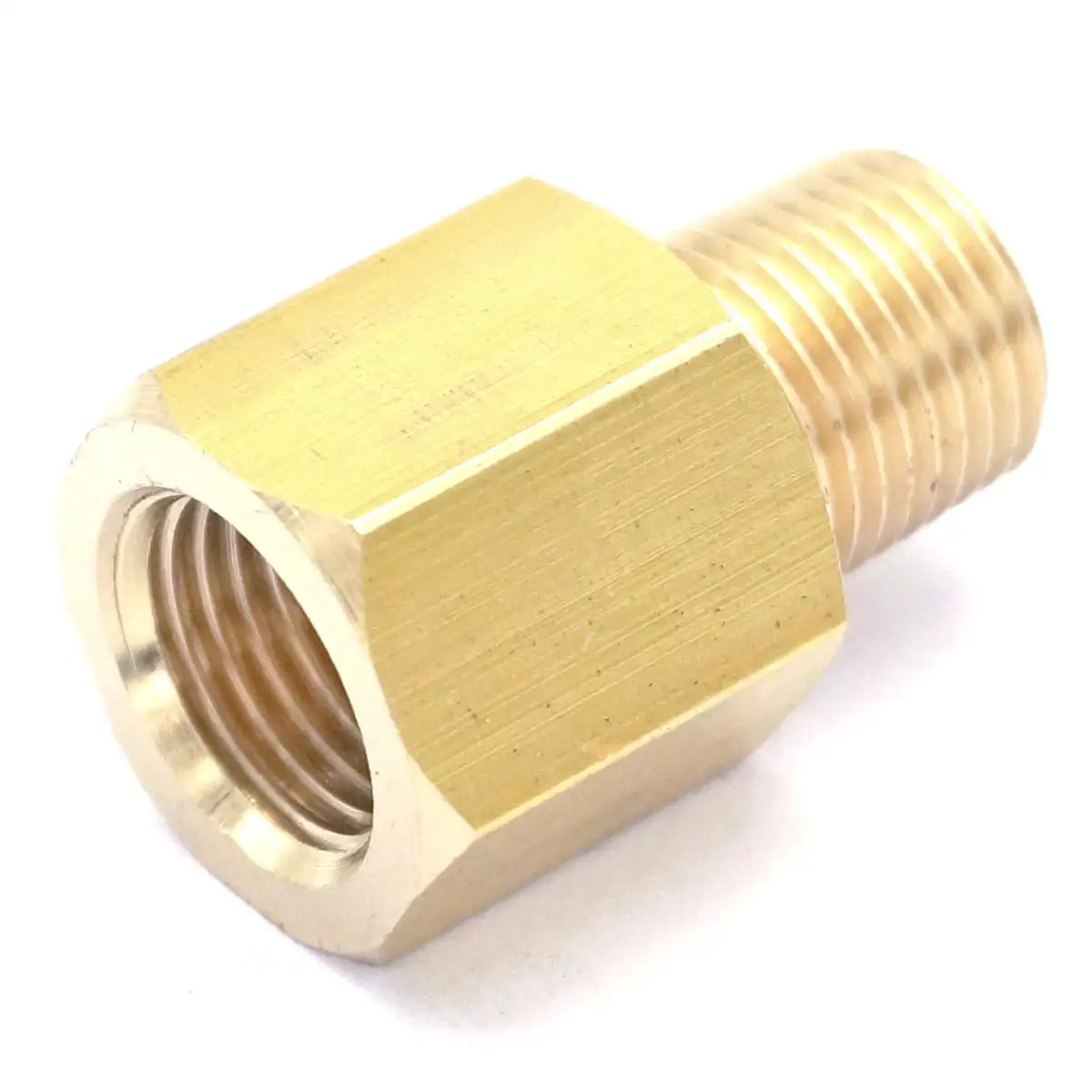 1/8 BSPT Male x 1/8" NPT Female Brass Pipe Fitting Connector Adapter ...