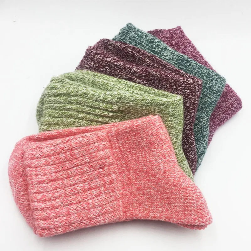 Knitted Women's Socks Solid Color Fashion Five Color One Pack Harajuku ...