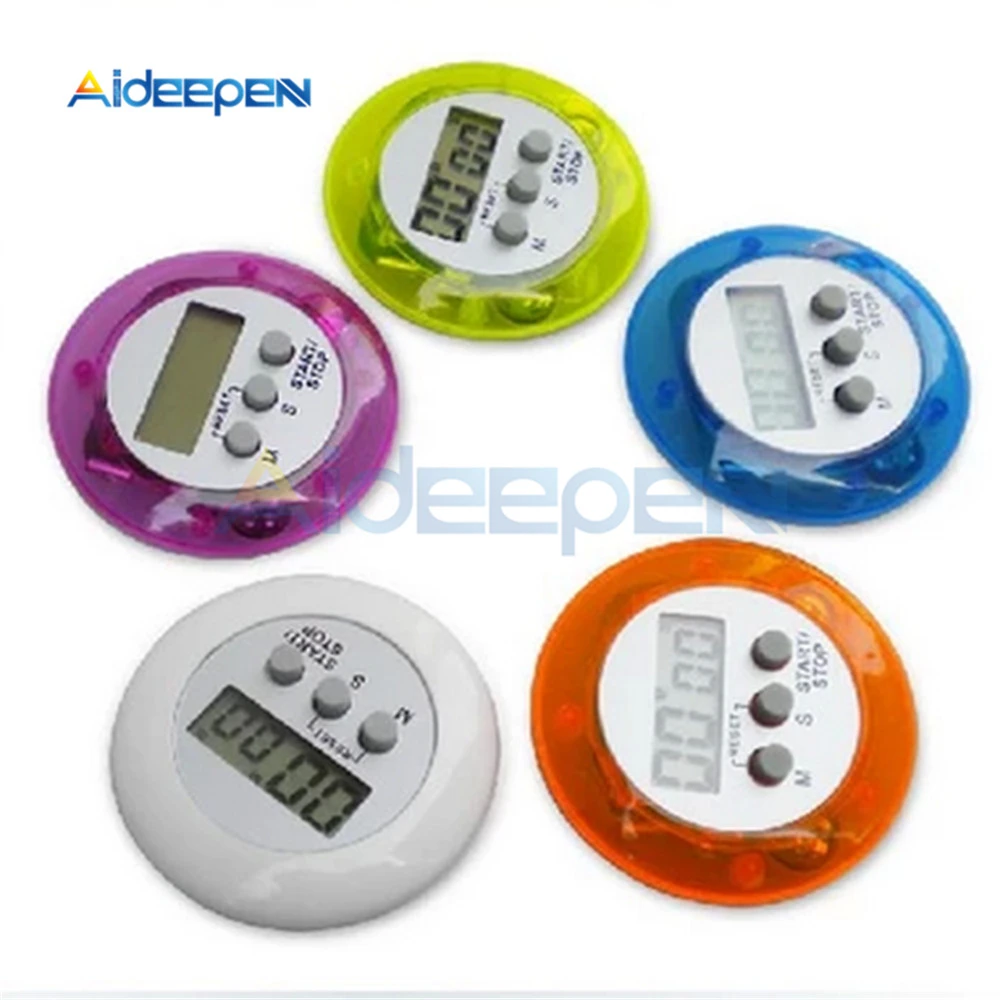 LCD Digital Kitchen Countdown Magnetic Stopwatch Timer Back Stand ...